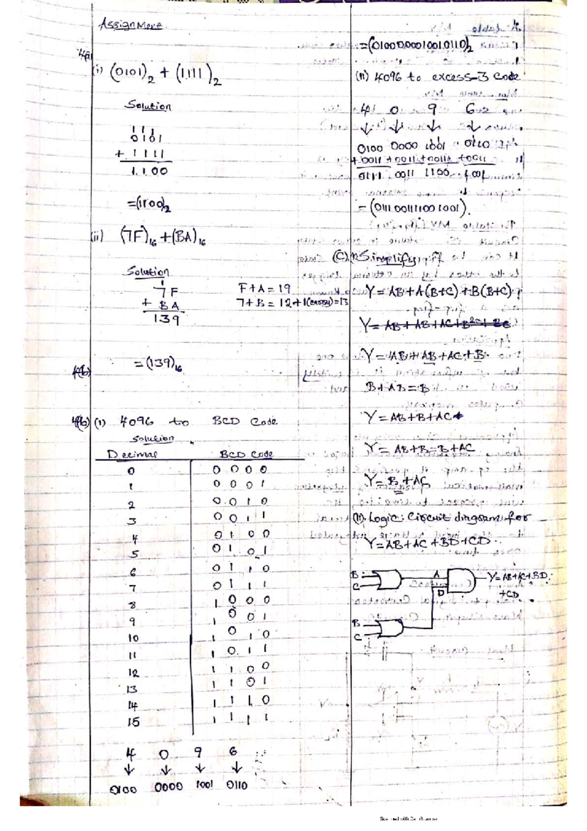 Analog 2 & Digital Electronics Assignment (0101) Solutions - Studocu