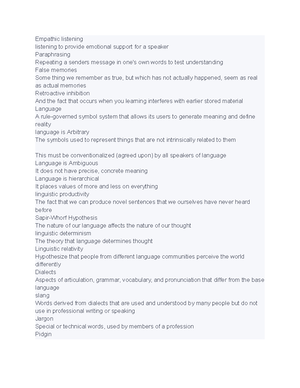 [Solved] Tone of voice facial expressions and gestures are examples of ...