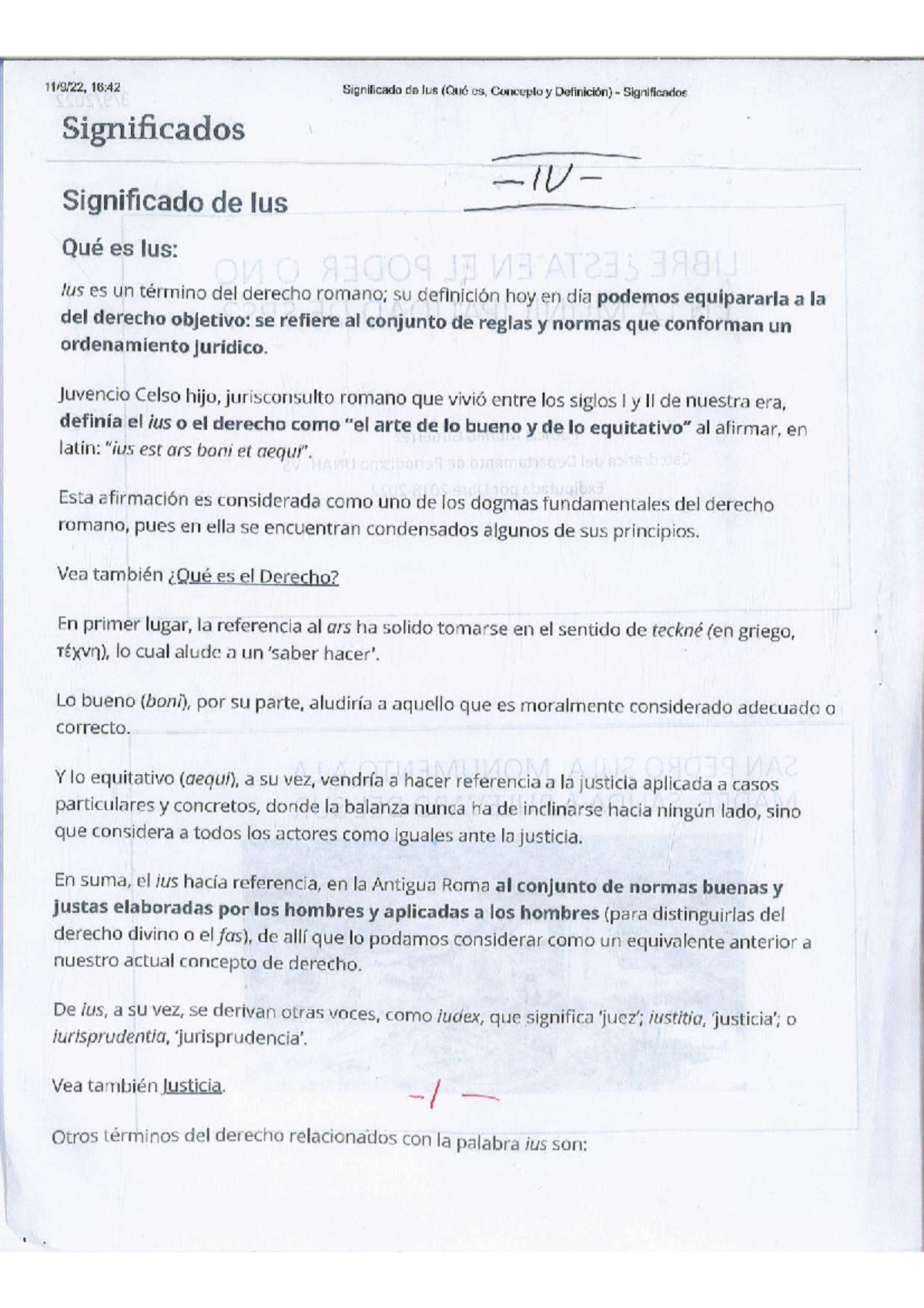 Qué es Ius - resumen de examen - Legislación y prácticas aduaneras ...