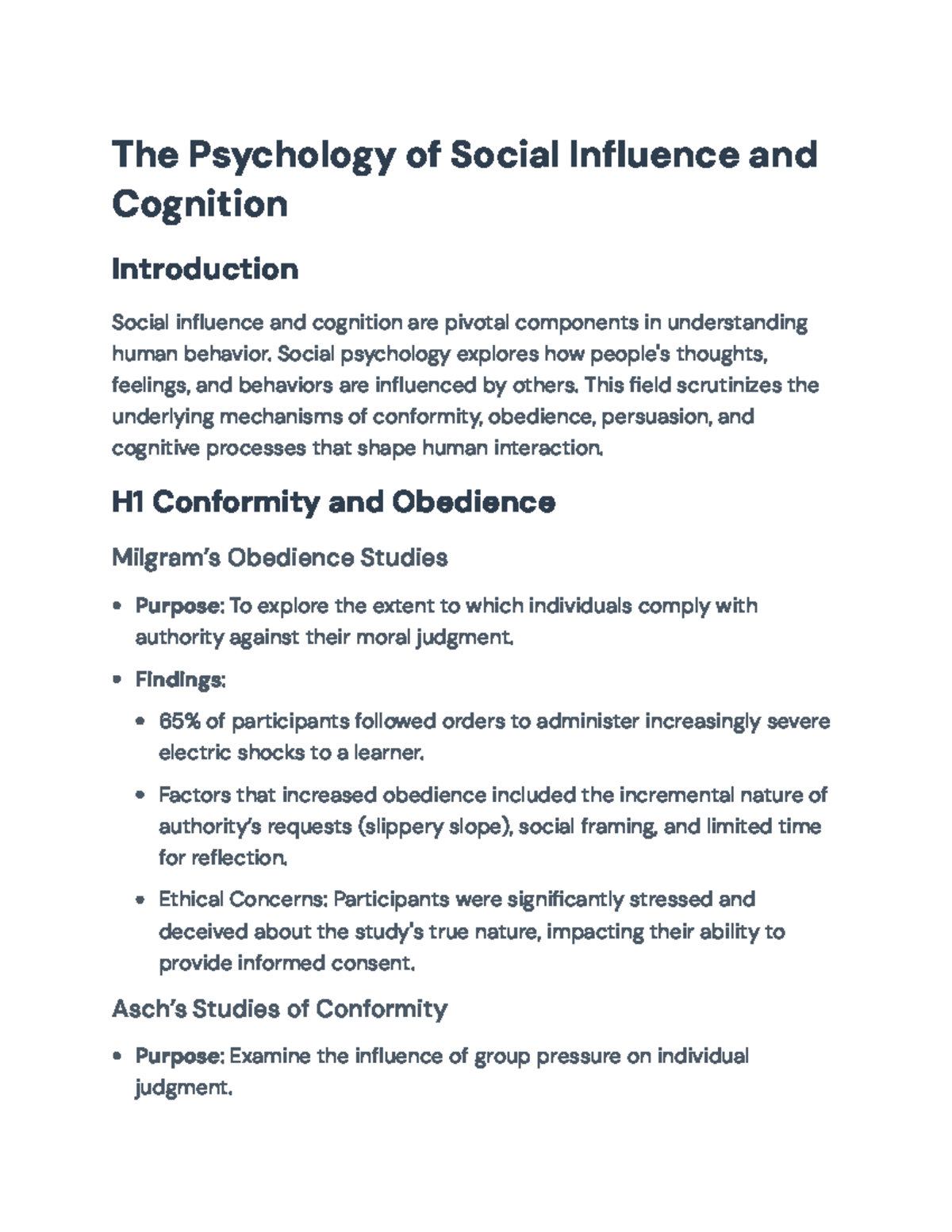 Social Psychology PSY101: Insights on Influence, Cognition, and Ethics ...