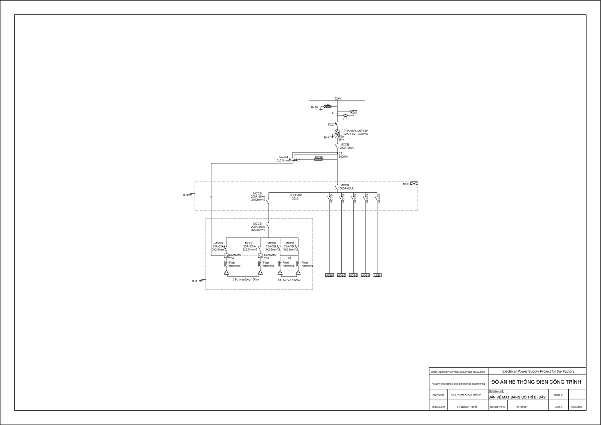 Electrical Power Supply Project (22kV) - HCMC University of Technology ...