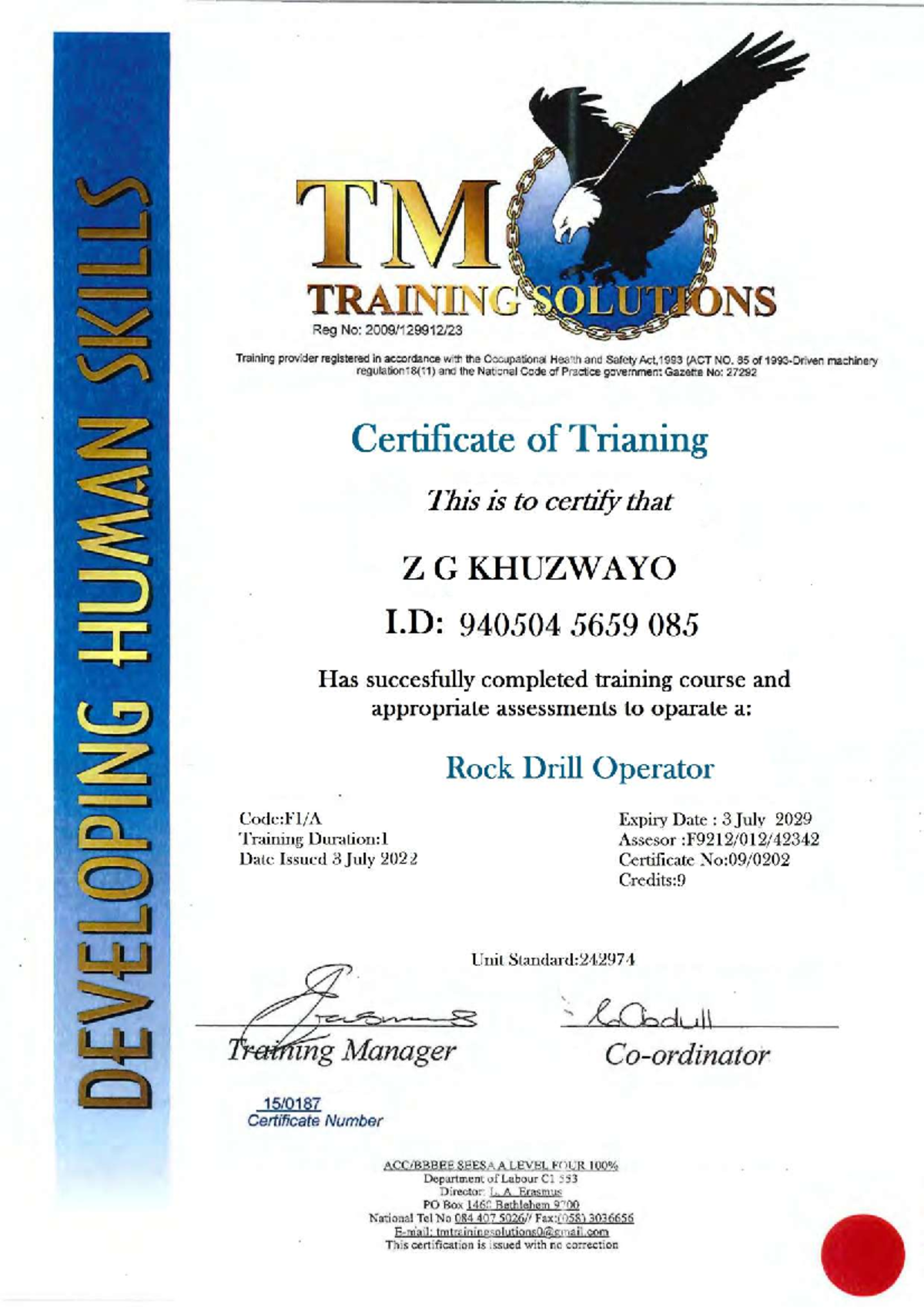 Operator Certificate - Life Lessons for Every Individual - Studocu