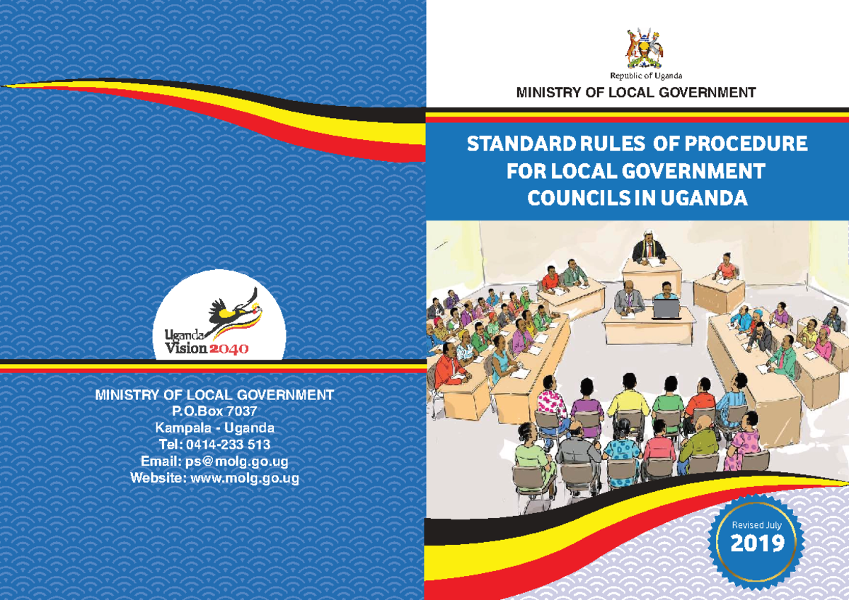 Standard Rules of Procedure for Local Governments in Uganda (2019 ...