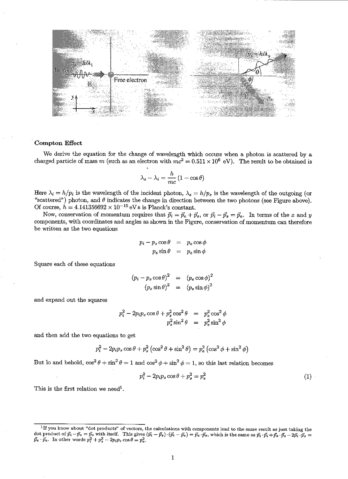 Compton Effect - Lecture Notes (PHYS 101) - Studocu