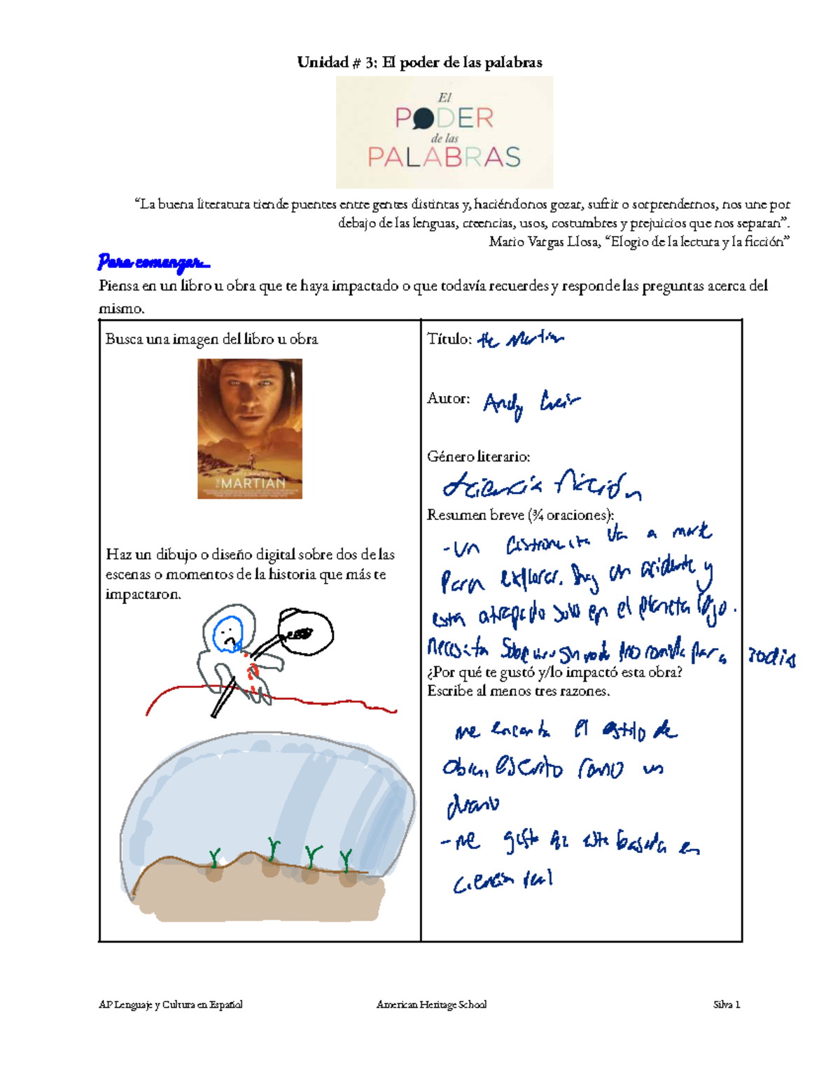 (2024) Comprensión lectora: "Dos palabras" - Isabel Allende (Unidad 3 ...