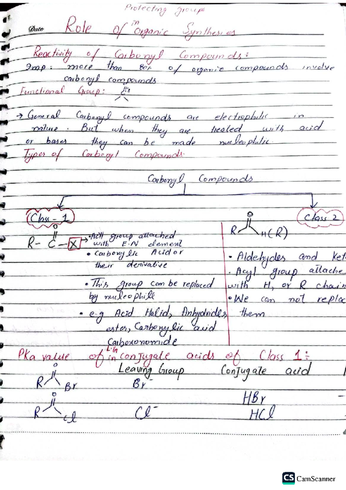 Protecting Groups in Carbonyl Compounds: Lecture Notes (Chem 101) - Studocu