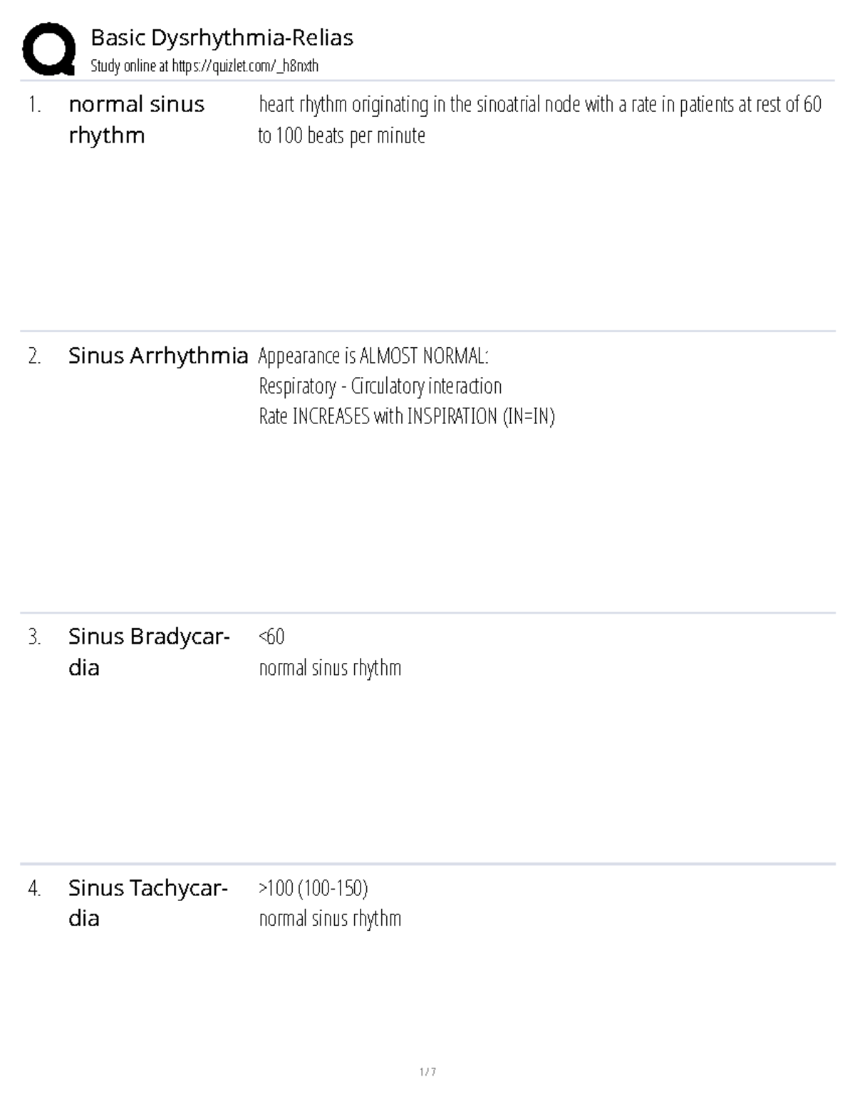 Relias Dysrhythmia Basic Test 2 (FORM A & B) - 2025 Exam Guide - Studocu
