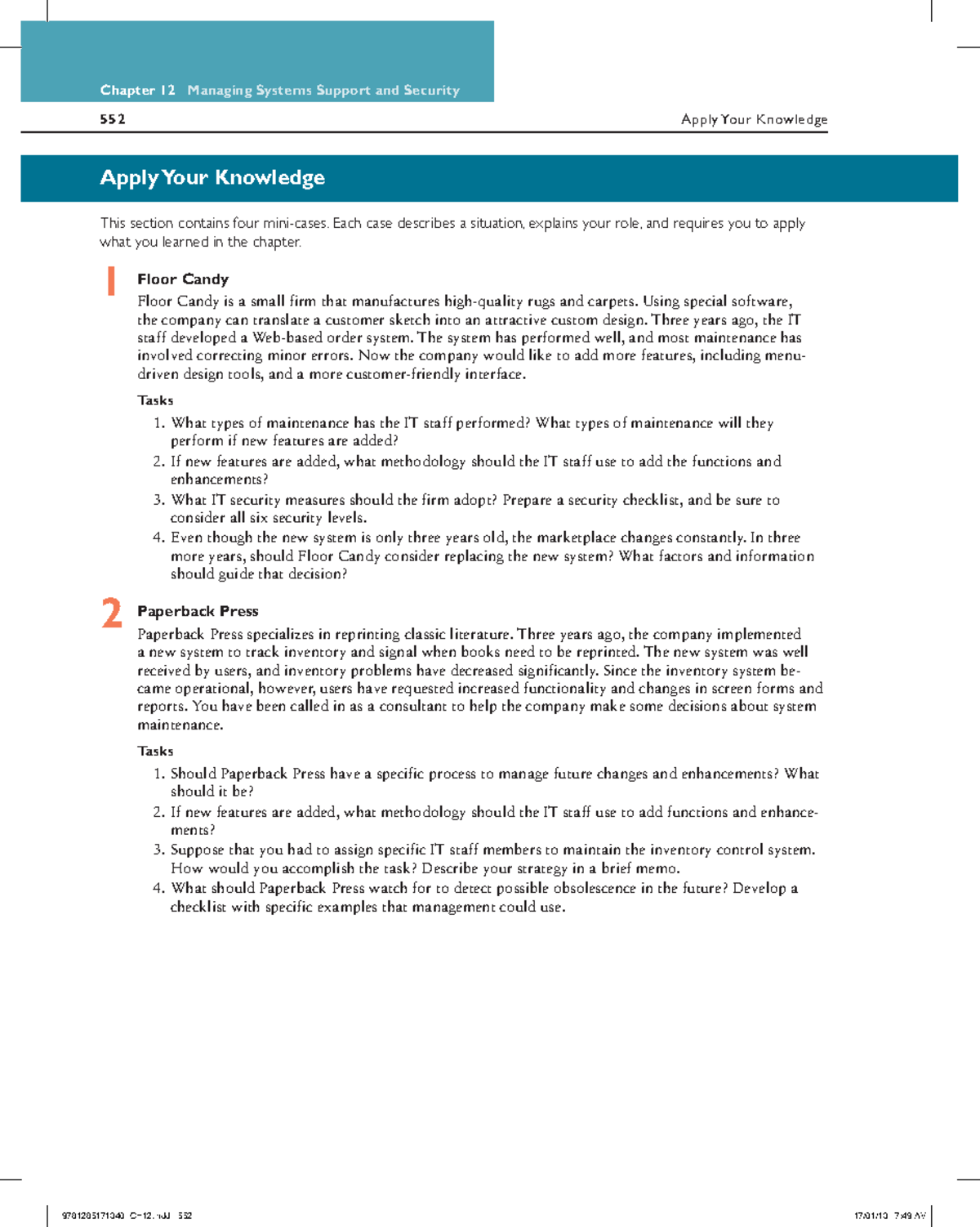 CPT264 CH12 - Lecture notes for chapter 12 - Chapter 12 Managing ...