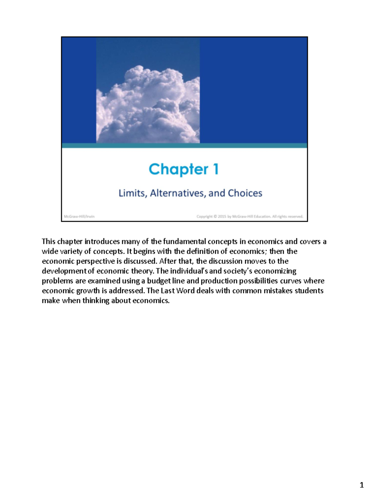 Introduction to Fundamental Economic Concepts (ECO 101) - Studocu
