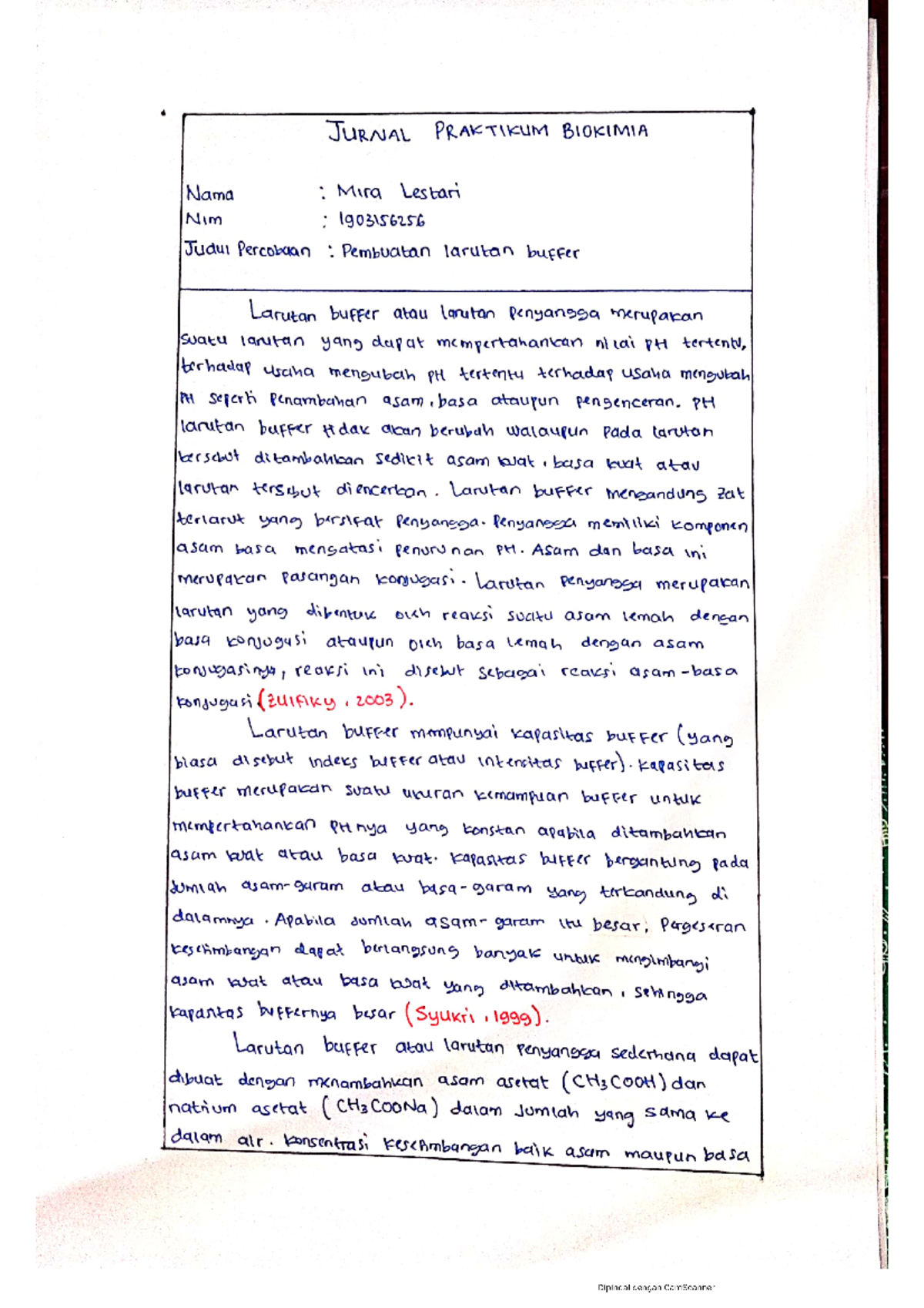 Pembuatan Larutan Buffer: Panduan Lengkap dan Praktis - Studocu