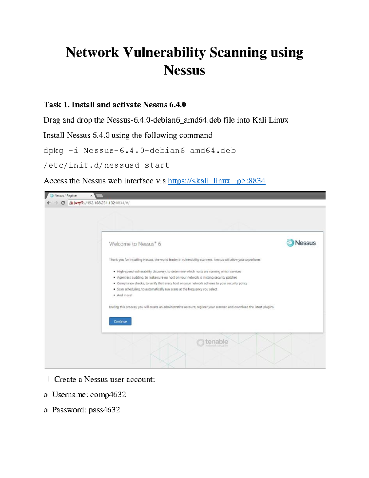 LAB - Chapter 5: Nessus Vulnerability Scanning Guide - Studocu
