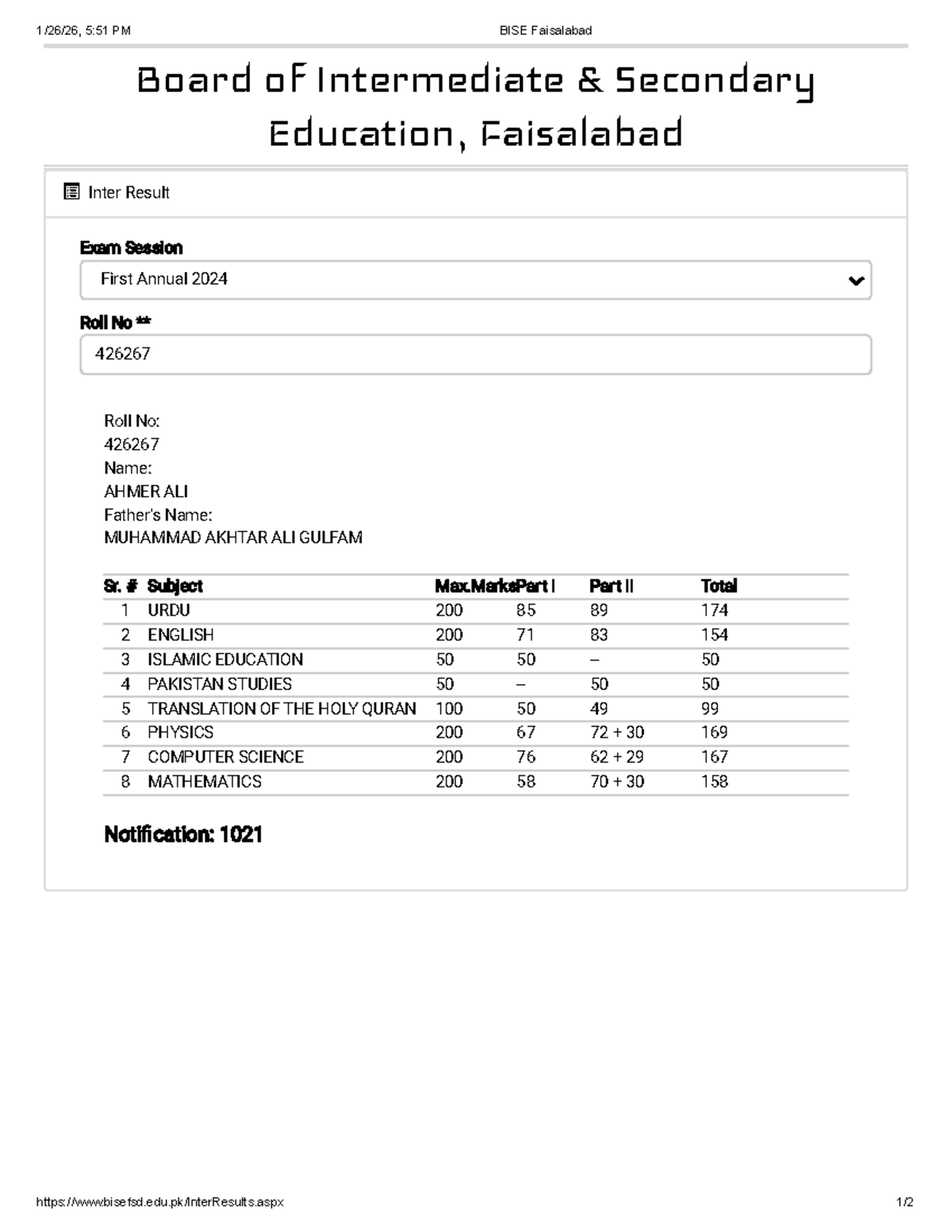 BISE Faisalabad - nfdedfwdwjdjd - Board of Intermediate & Secondary ...