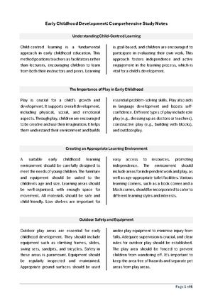 [Solved] ECD exam paper and memo 2024 level 5 - Early Childhood ...