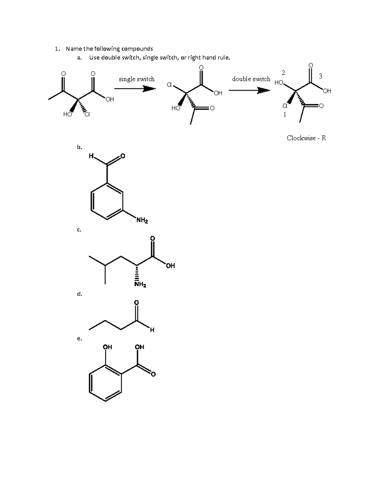 Chemistry 101: Naming and Drawing Organic Compounds - Studocu
