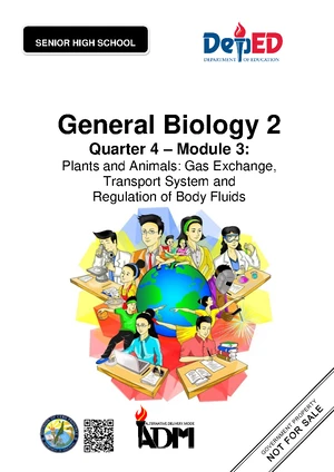 Gen Bio 2 Q2 Module 1 Cabrera - General Biology 2 Quarter 2 – Module 1 ...