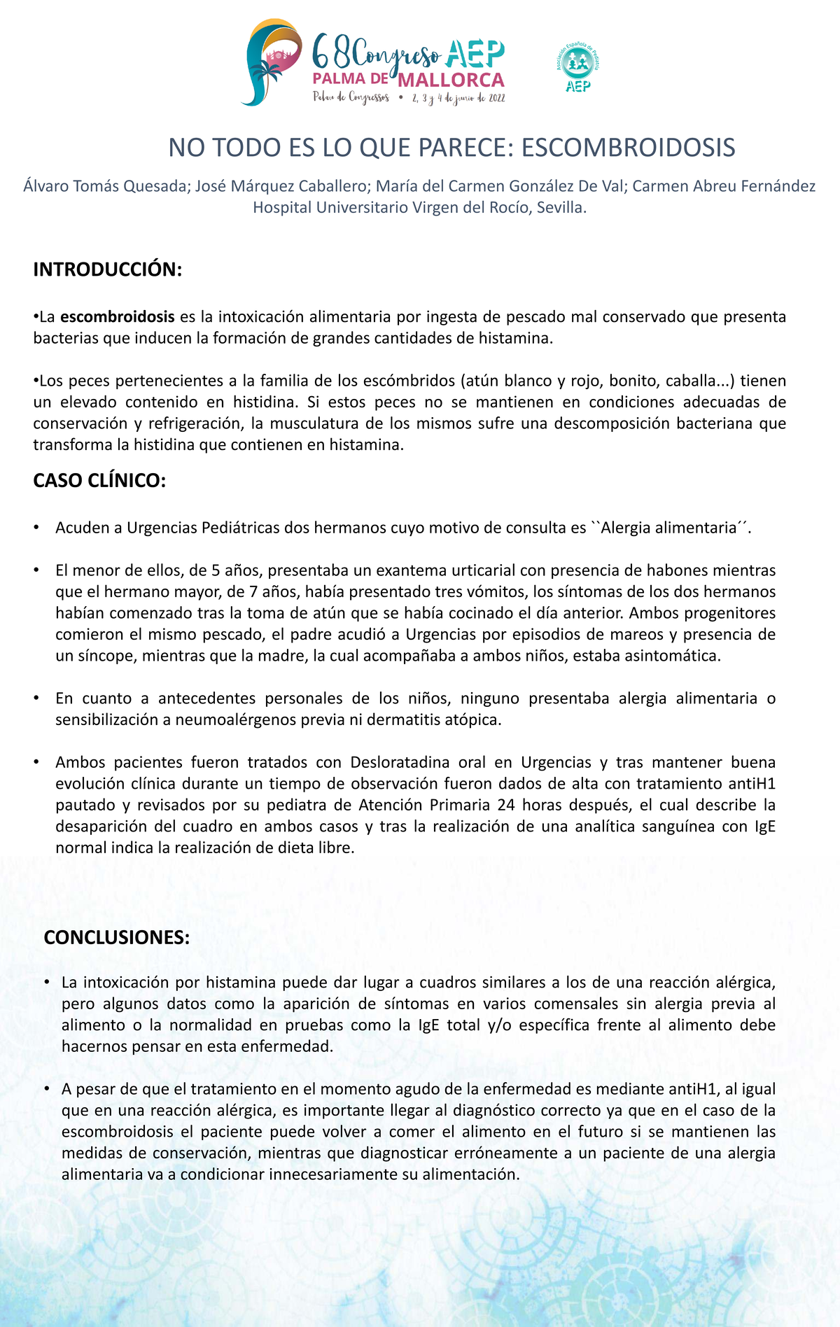 768 - Apuntes sobre Escombroidosis: Intoxicación Alimentaria y ...