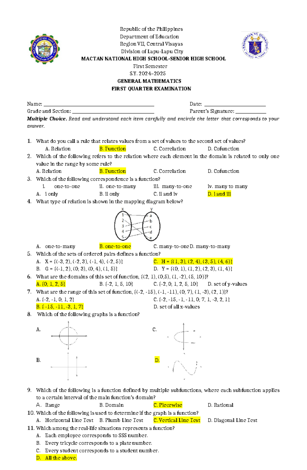 Q1-General Mathematics-Periodical Exam - Republic of the Philippines ...