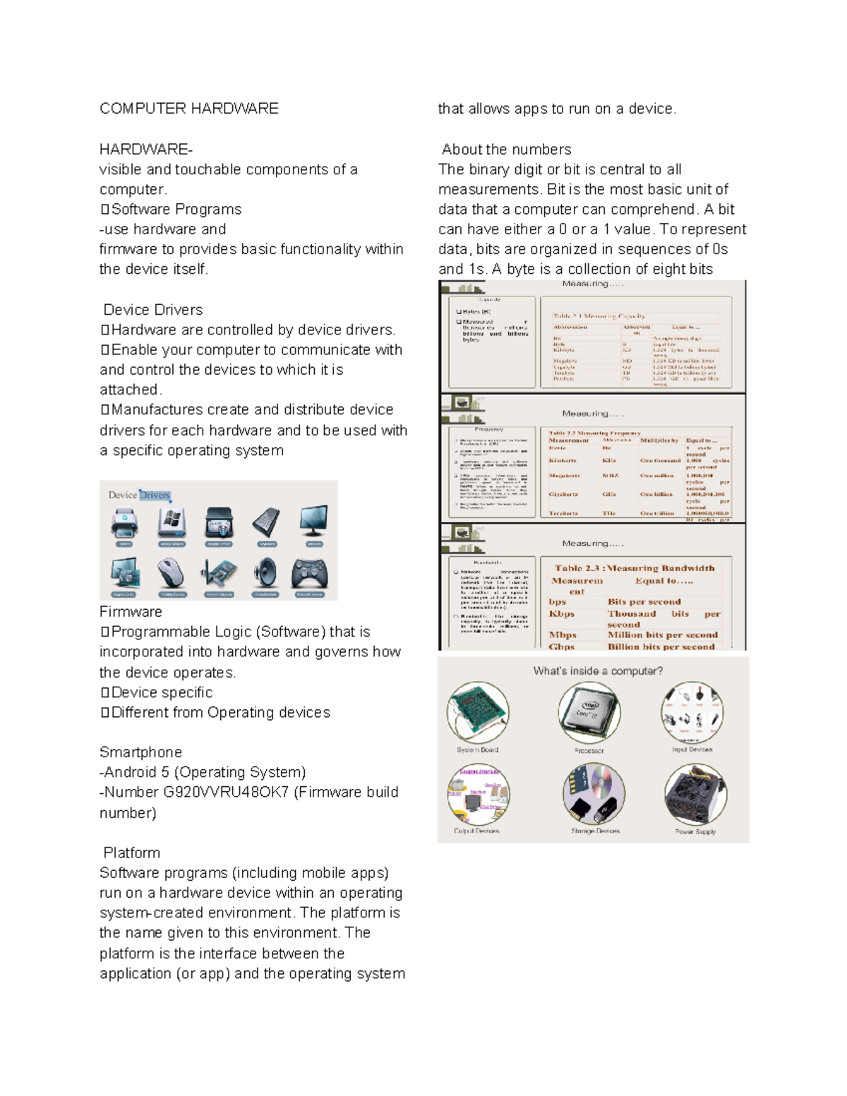 IT Reviewer - COMPUTER HARDWARE HARDWARE- visible and touchable ...