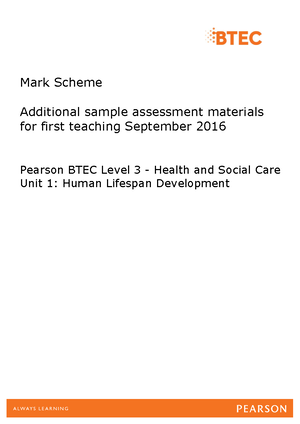 Health-and-social-care-unit 1-sample-marked-learmer-mark - BTEC Level 3 National in Health and ...