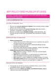 Quiz: Art policy and musuem studies full summary - art policy and ...
