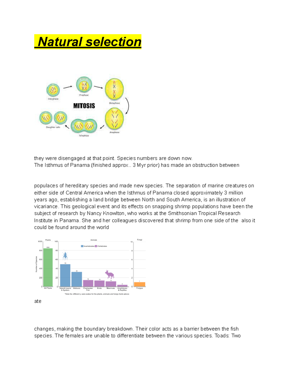 Natural Selection: Lecture Notes on Speciation & Hybrid Zones (2023 ...