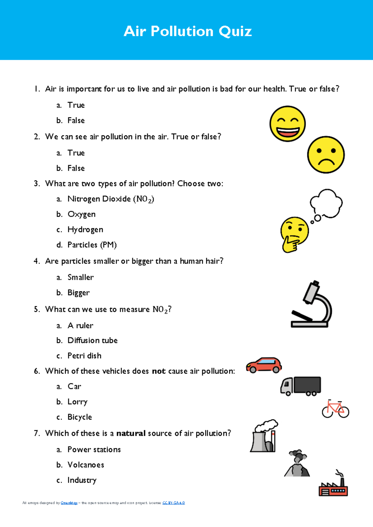 02 Air Pollution Quiz - Assessing Knowledge on Air Quality Issues - Studocu