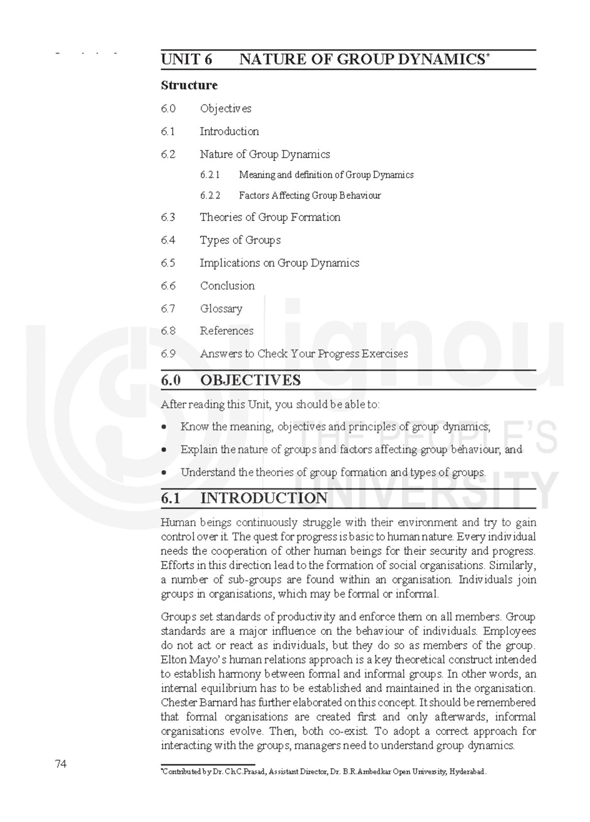 Unit 6: Nature of Group Dynamics in Organisational Behaviour - Studocu
