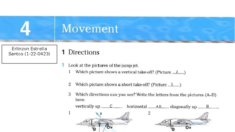 Home Work 4: Practical Directions and Movements (Tarea - Segundo ...