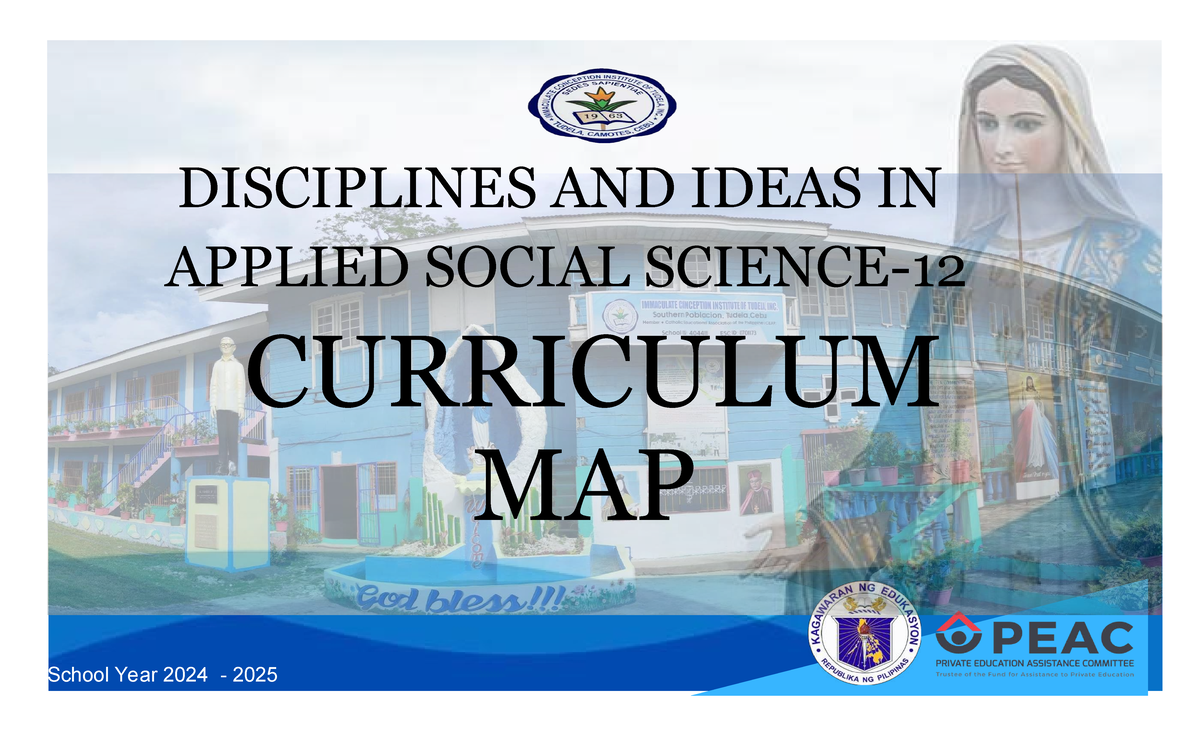 CM Diass 12 - Curriculum Map for Applied Social Sciences S.Y. 2024-2025 ...