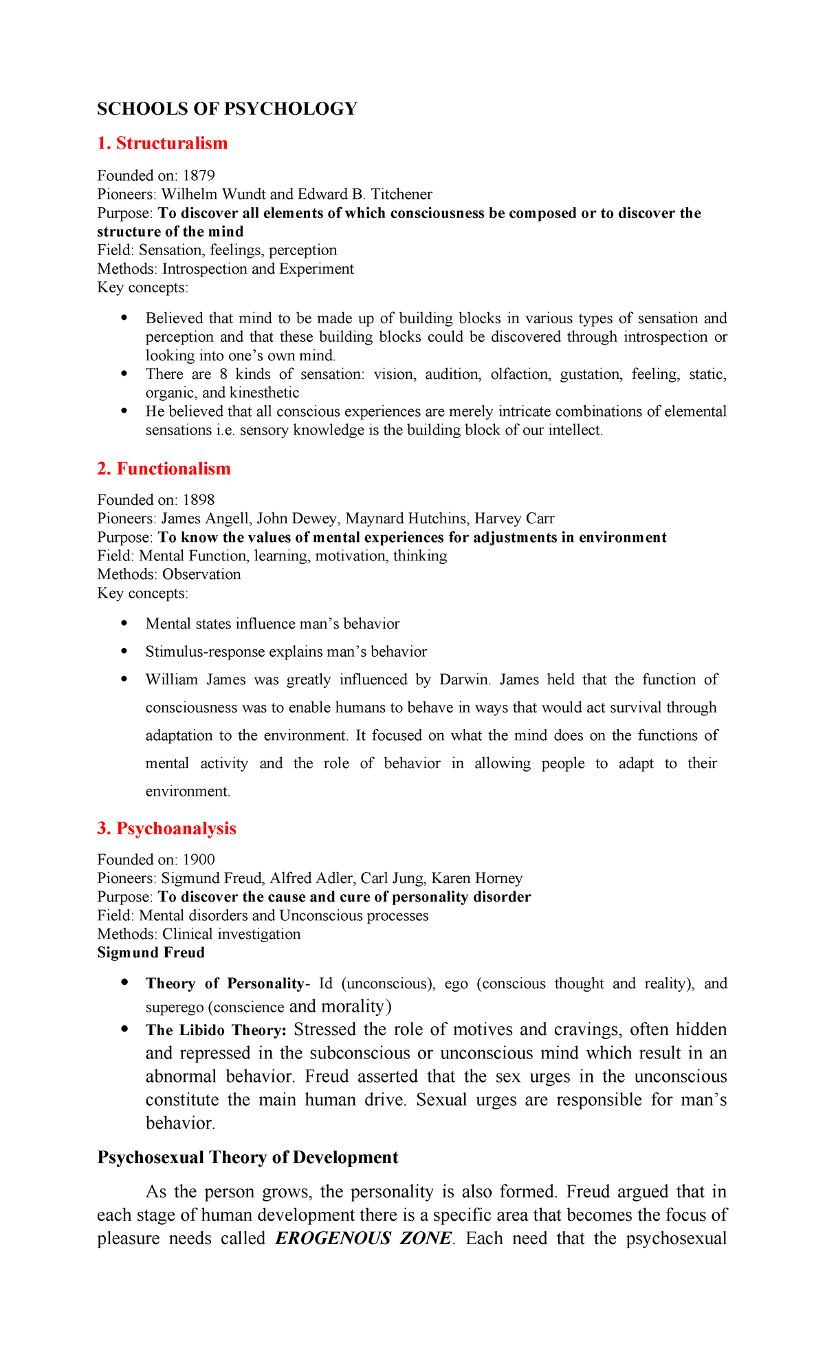 SCHOOL OF PSYCHOLOGY: An Intro to Human Behavior Concepts - Studocu