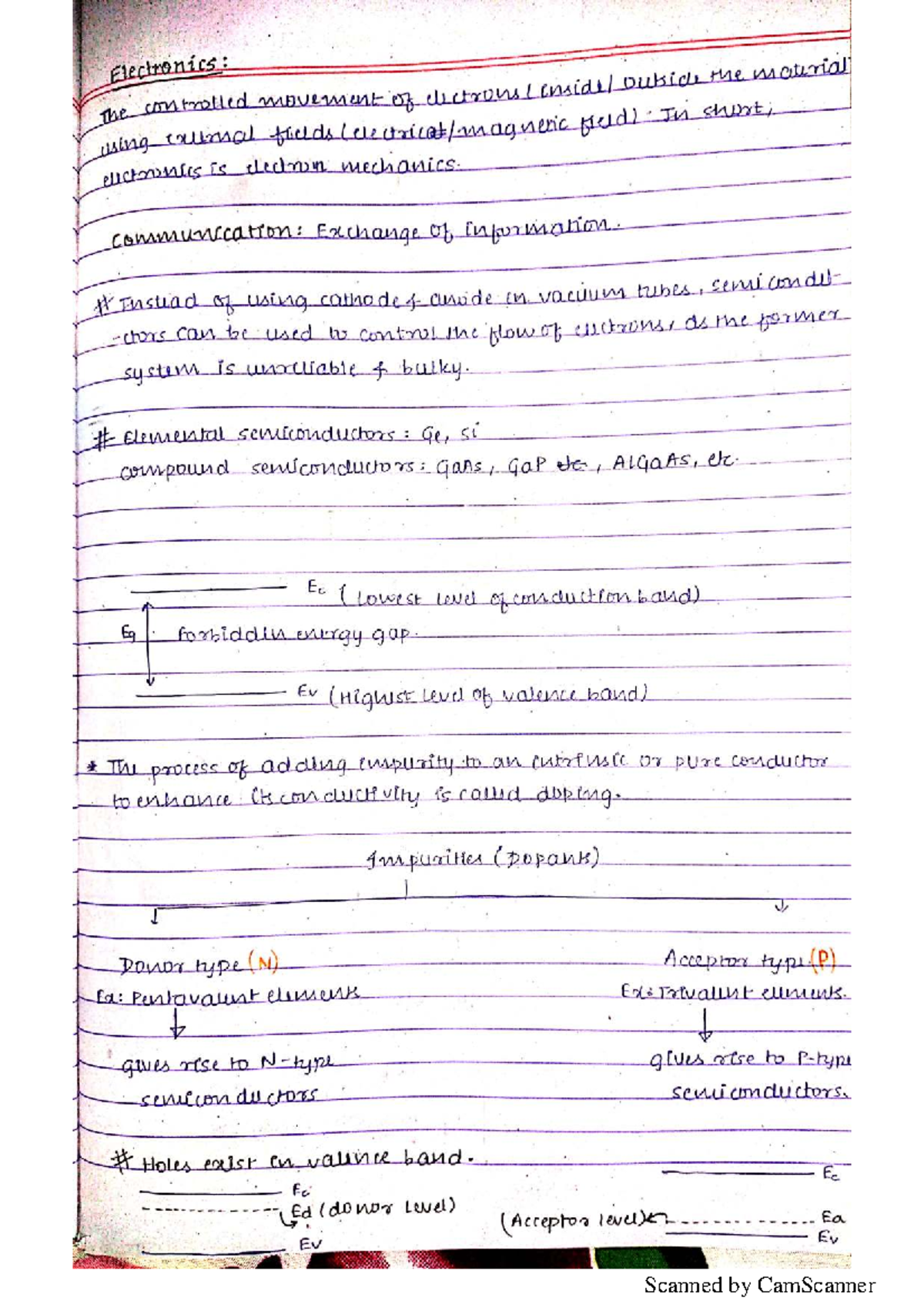 Electronics ECE 1: Controlled Movement of Electrons and Semiconductors ...