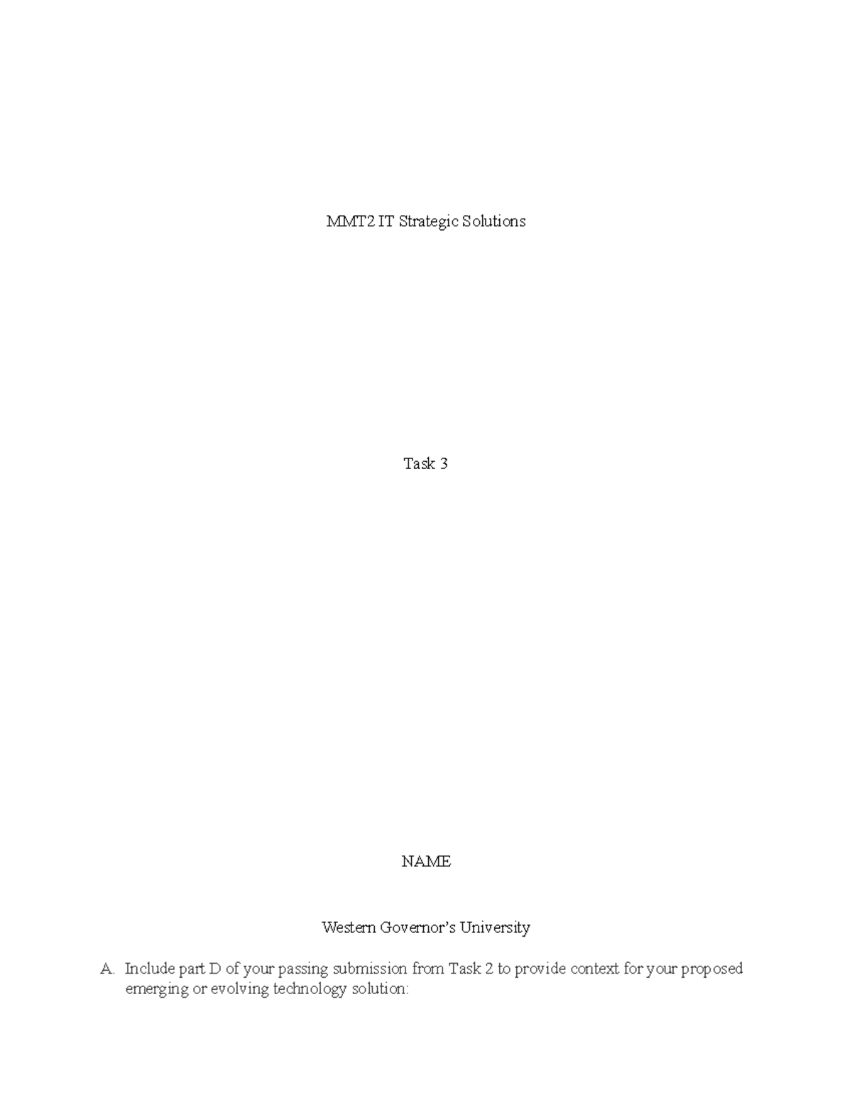 MMT2 IT Strategic Solutions Task 3: AI Check Fraud Prevention Plan - Studocu