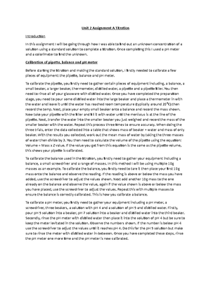 UNIT 2 - Chromatography - Name- Rehan Ibrahim BTEC Level 3 Applied ...