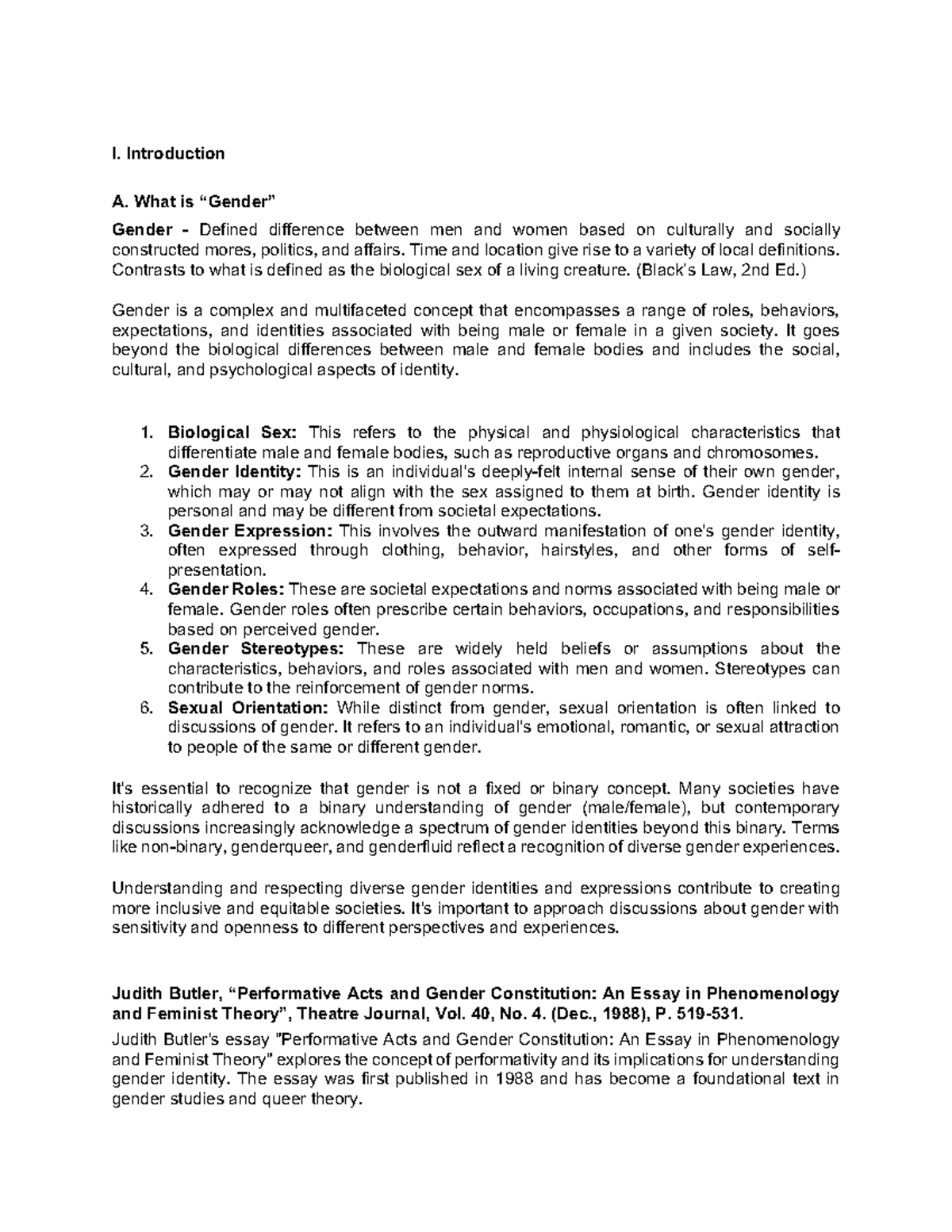 Introduction to Gender Sensitivity: Understanding Key Concepts and ...