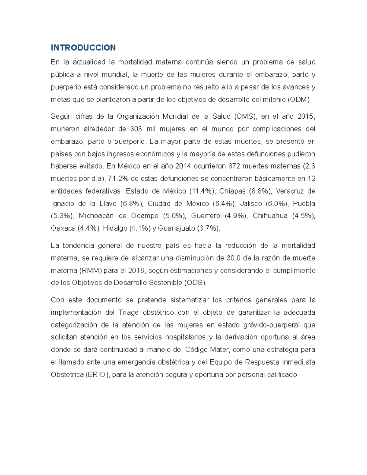 Triage Obstétrico y Código Mater: Estrategias para la Emergencia ...