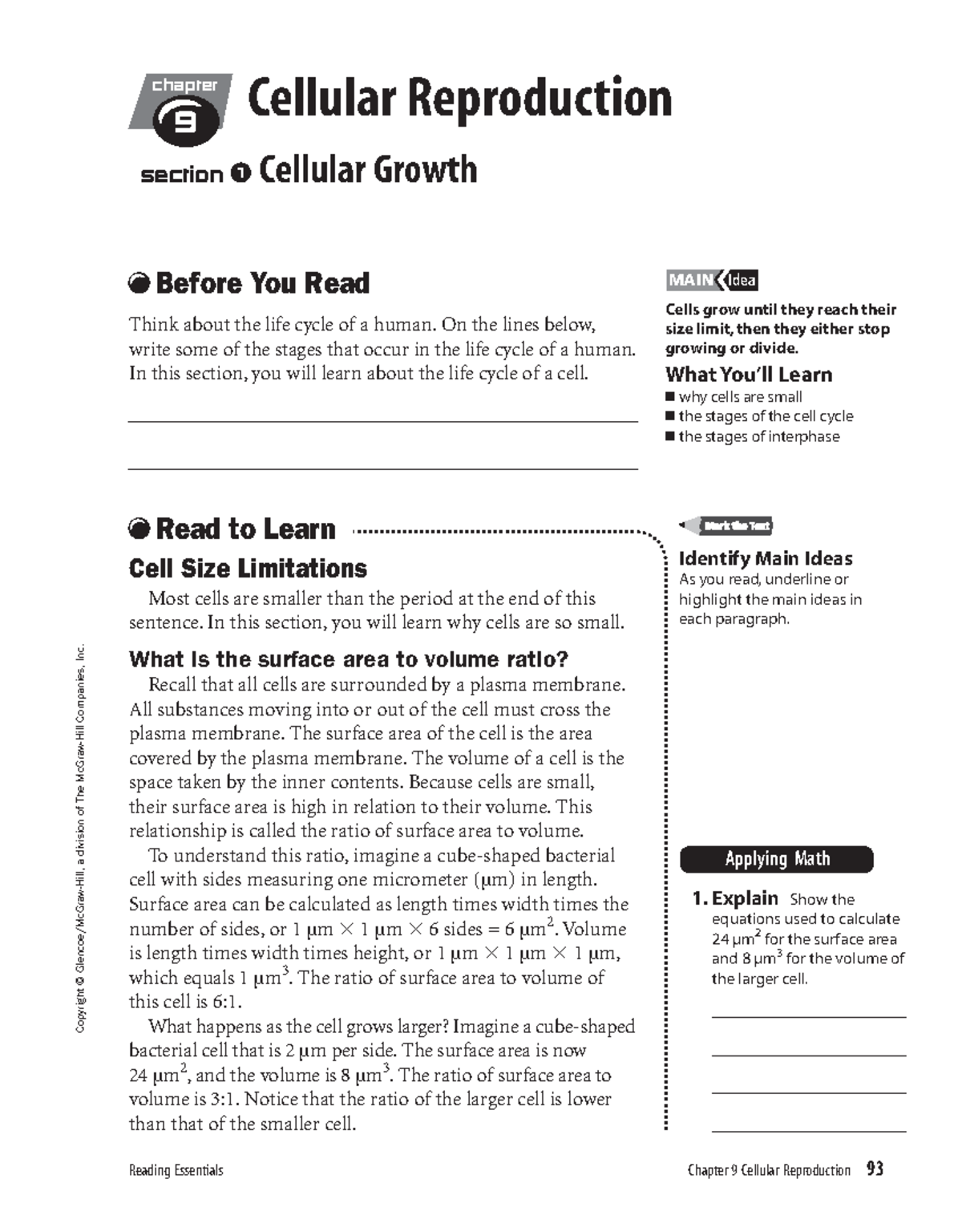 Guided reading 9 - Used for biology practice - Cellular Reproduction ...
