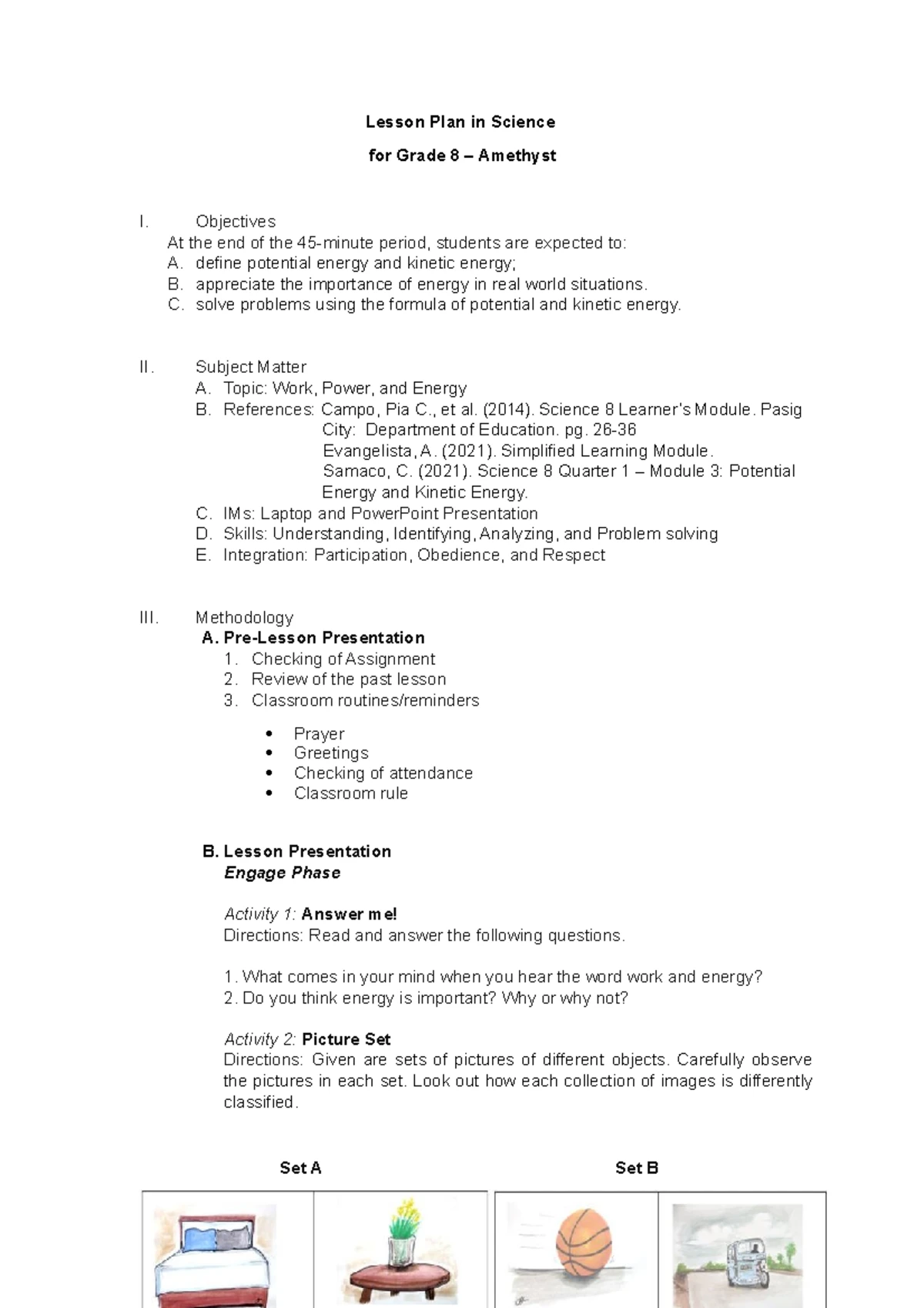 7Es Lesson Plan Format for Effective Teaching Strategies - Studocu