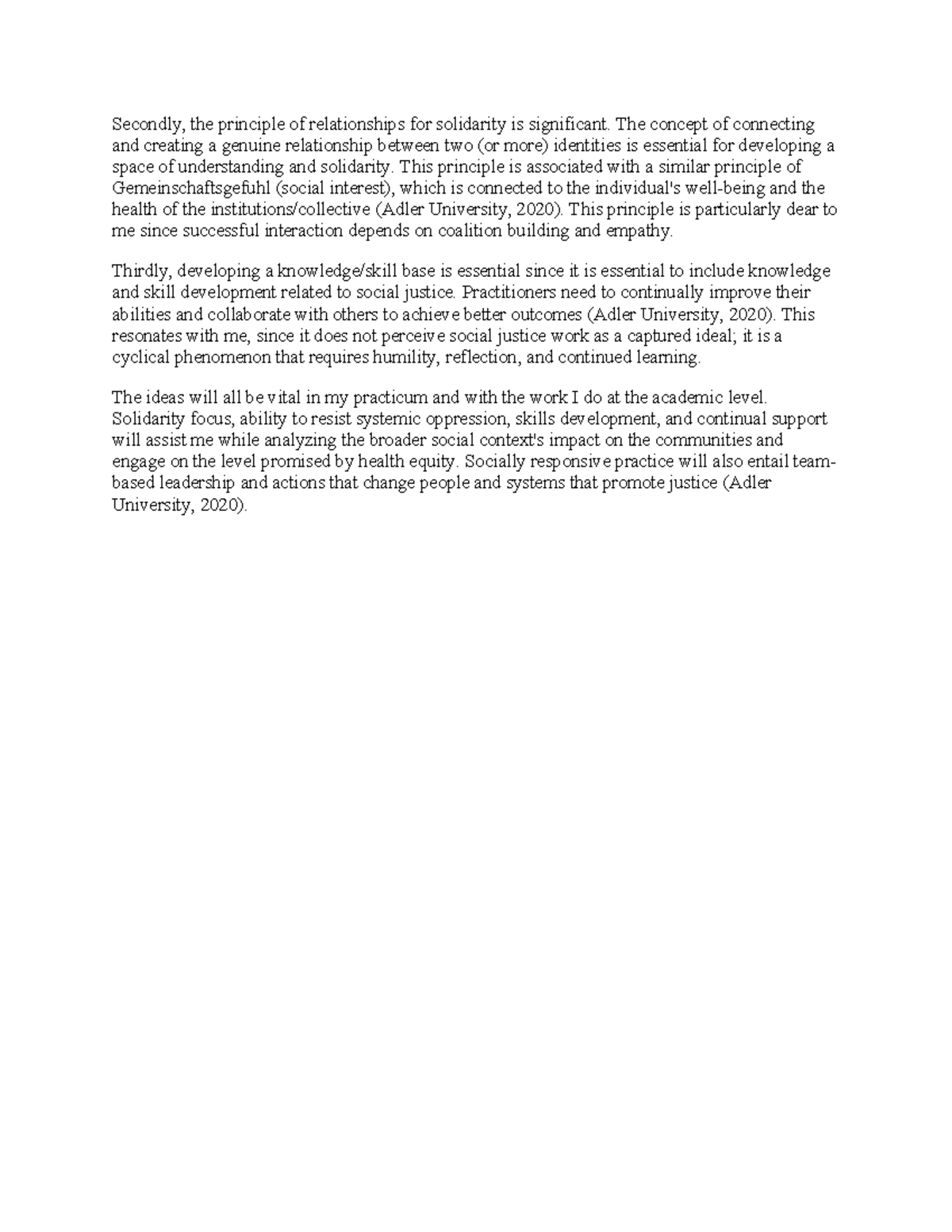 Principles of Solidarity and Social Justice in Practice - Studocu