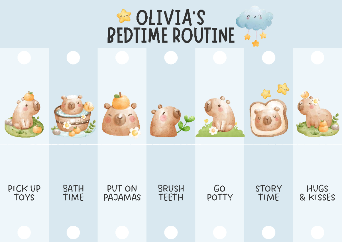 Light Blue Illustrative Sleep Checklist A4 - Ciências Humanas - BEDTIME ...