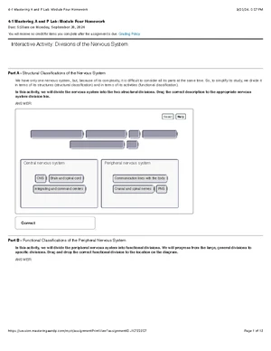 5-1 A&P Lab Homework: Module 5 Assignments & Test Review - Studocu