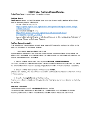 SCI 214 Module Four Project Draft - SCI 214 Module Four Project Draft ...
