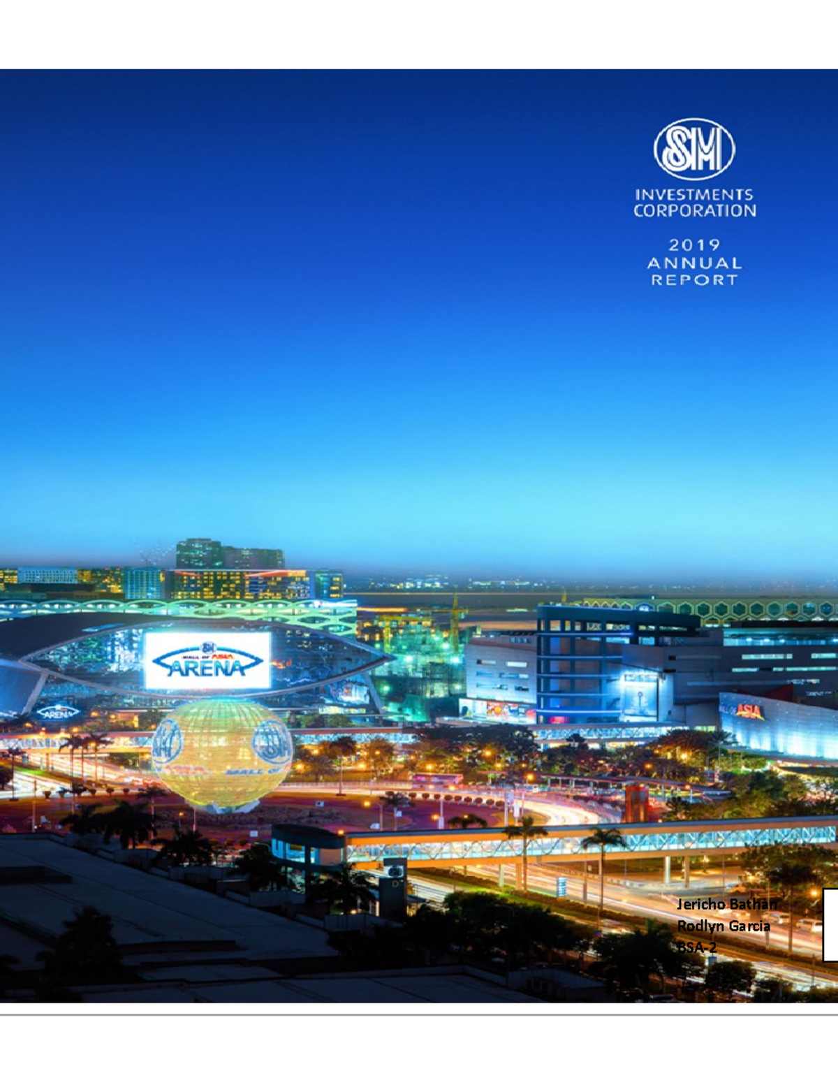 BSA – Sample Financial Statement Report on SM Investments Corp. - Studocu