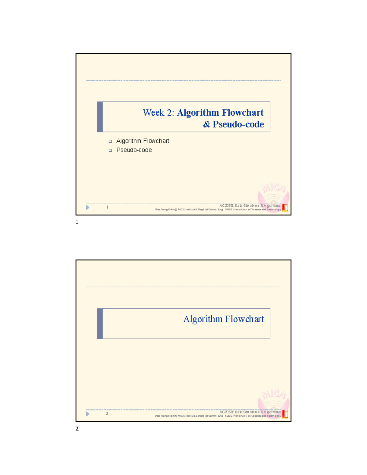 02. Algorithm Flowchart & Pseudocode - AC2050: Data Structures ...