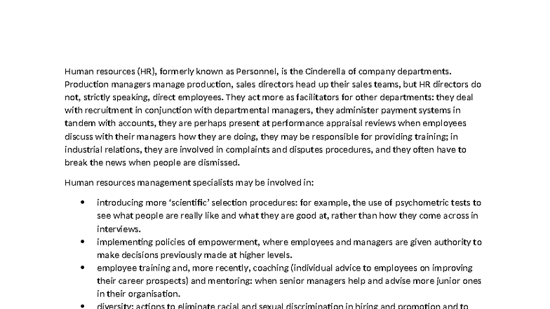 Unit 6 - HR Management Theories and Practices - Studocu