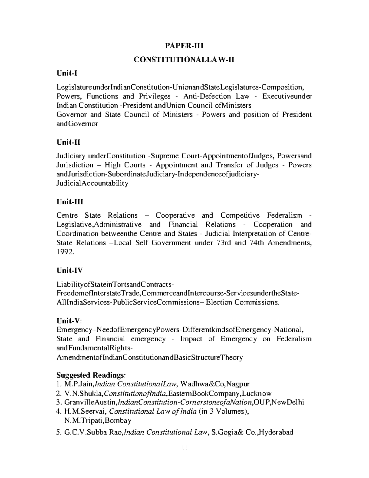 Indian Constitution: Powers, Functions & Federalism Summary - Studocu