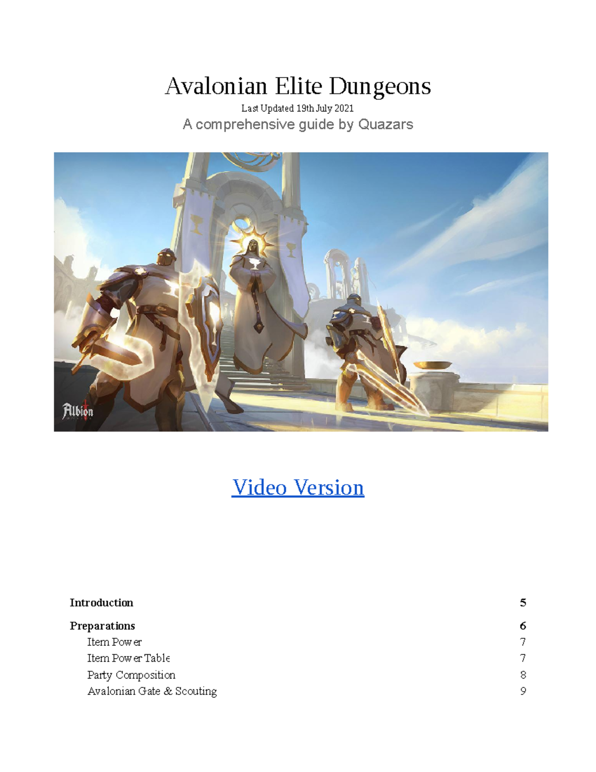 Avalonian Elite Dungeon Guide (Complete) - Tips & Strategies - Studocu