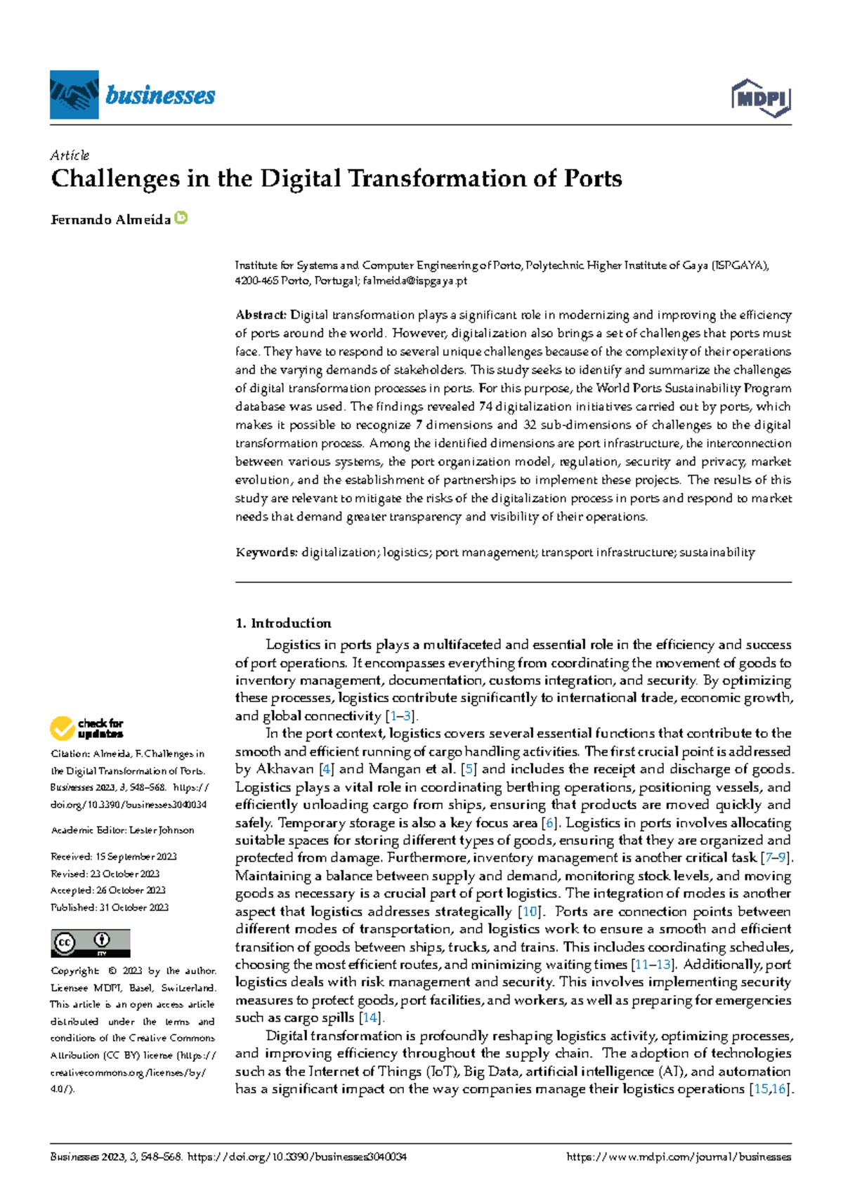 Challenges of Digital Transformation in Ports: Insights and Solutions ...