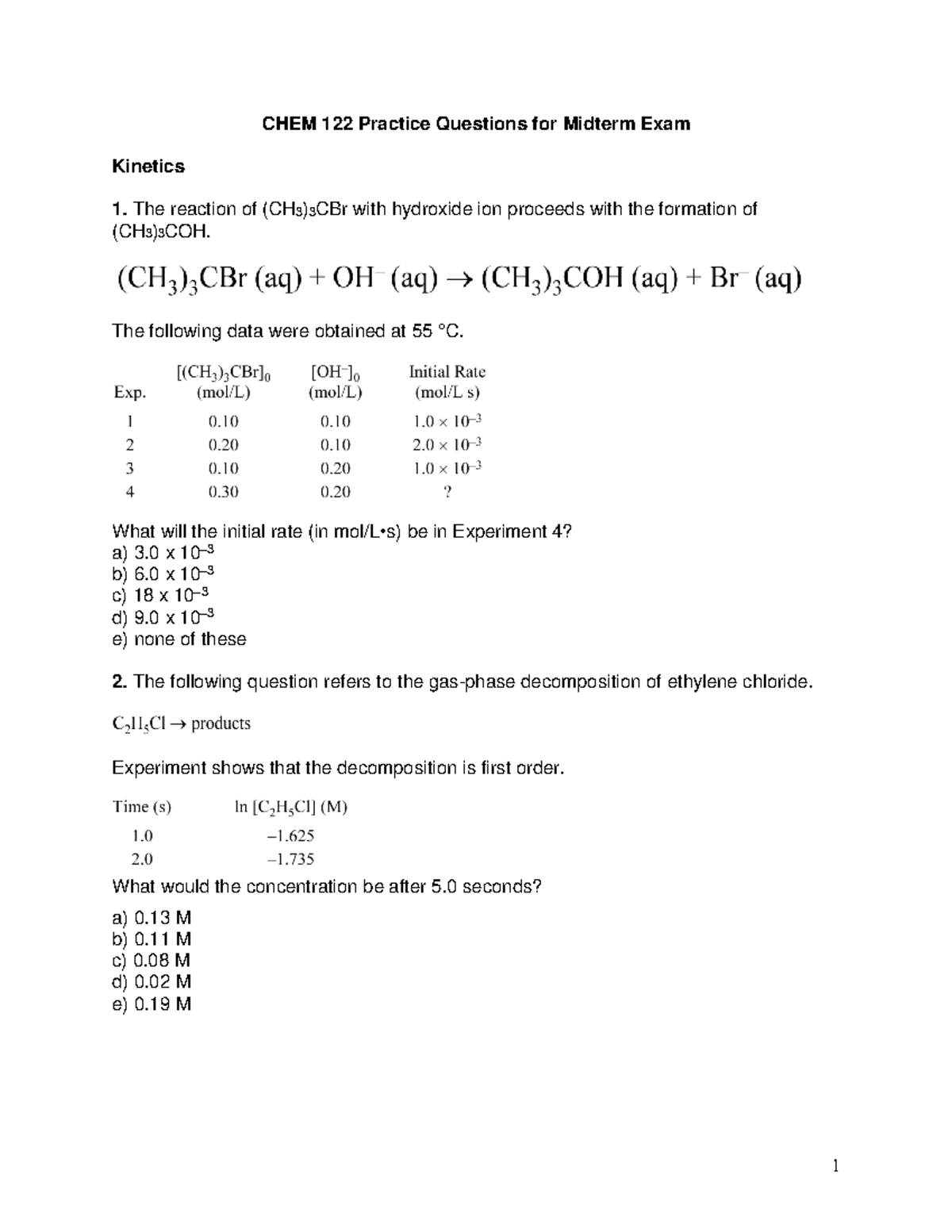 Midterm-practice-questions-Spring-2024 AB - CHEM 122 Practice Questions for Midterm Exam ...