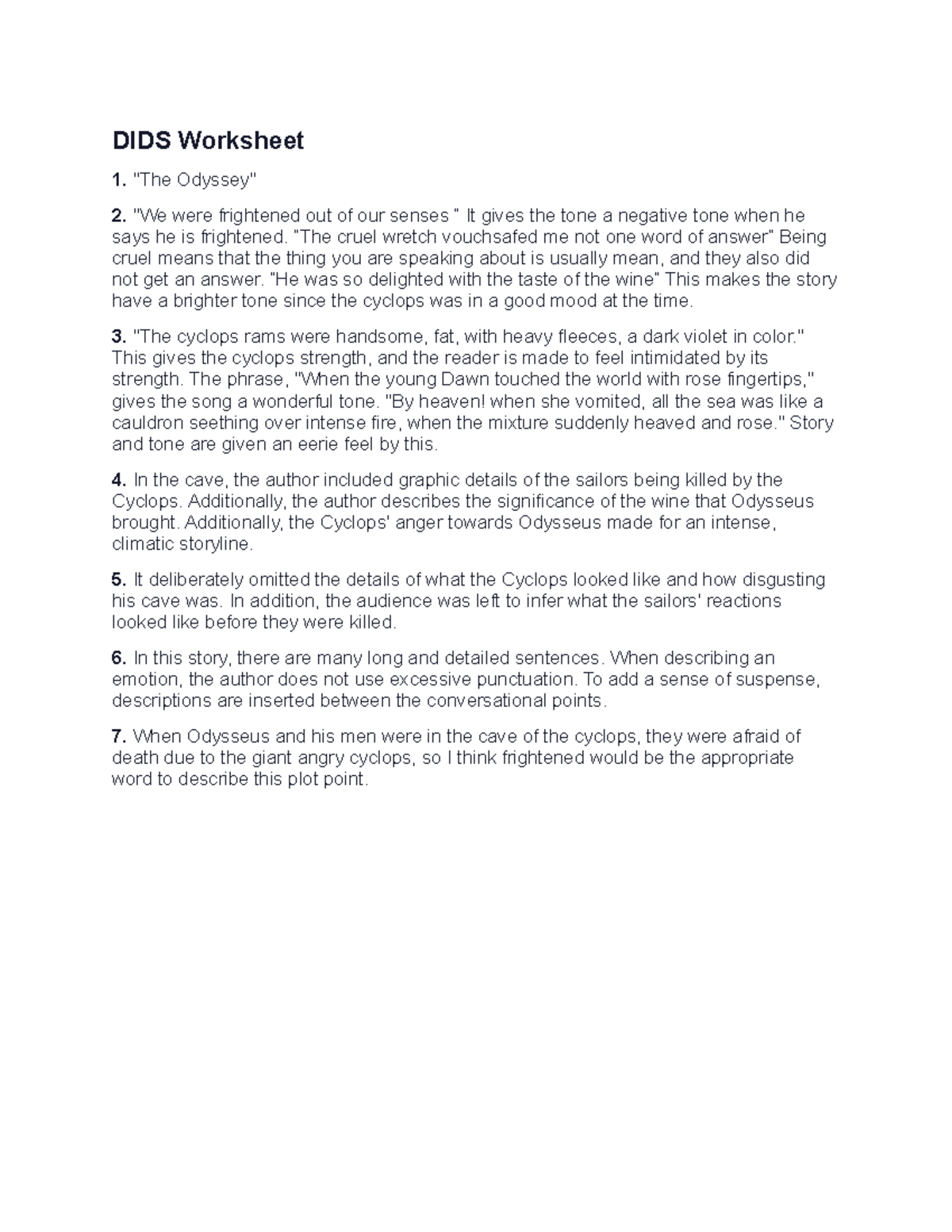 1.05 DIDS Worksheet - This is the course work for world history 4.09 module project. - DIDS ...