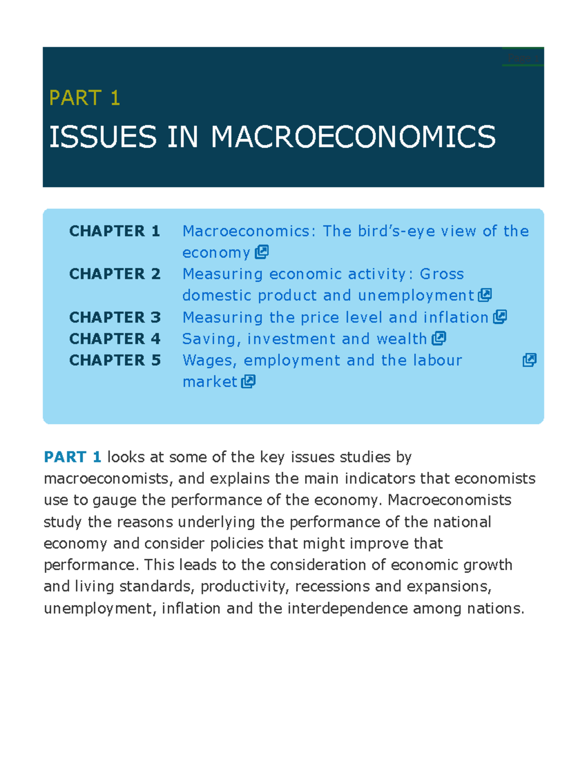 Macroeconomics Issues: Key Indicators & Economic Performance (Part 1 ...